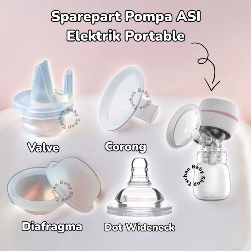 Portable Electric Breast Pump Spare Parts Valve, Diaphragm, Funnel ...