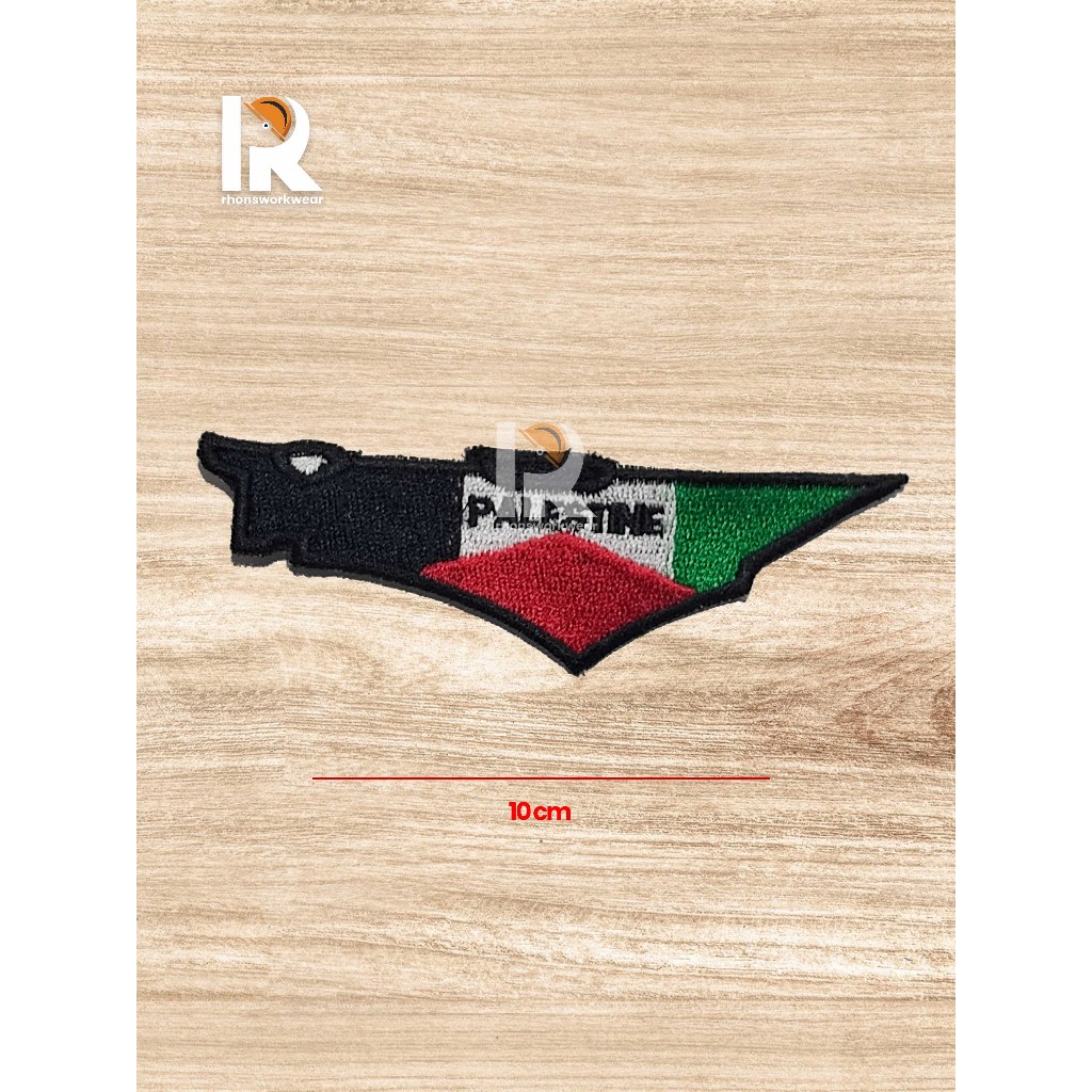 Palestine MAP LOGO BORDER, Embroidered/patch Emblem - Rhons Vendor Solo ...