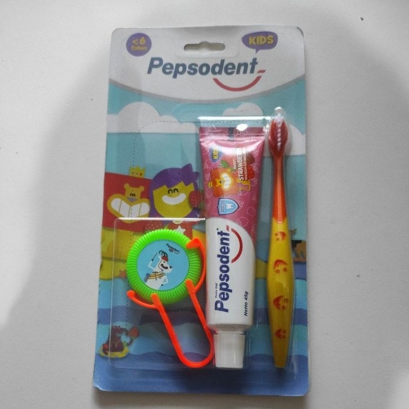 Pepsodent Kids Children's Toothpaste and Toothbrush 45 gr | Shopee ...