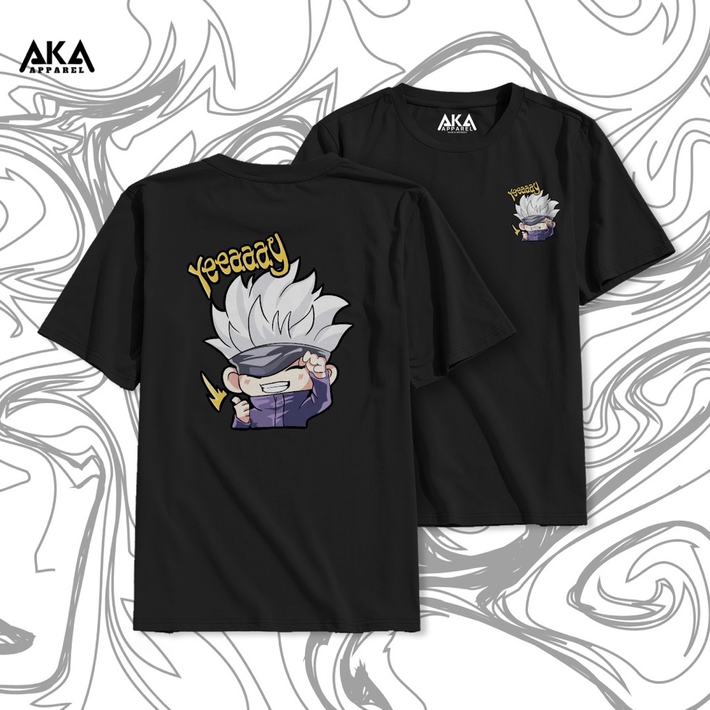 Aka T-shirt MLBB Emote Gojosatoru Yeey T-shirt~FREE STICKER | Shopee ...