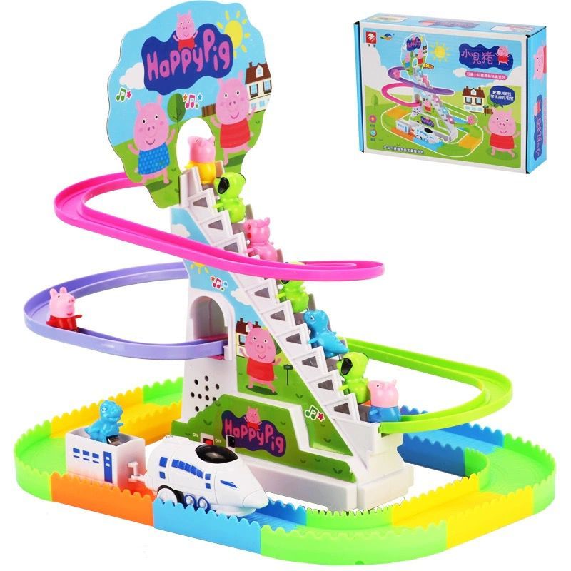 Paw PATROL Ladder Slide Track Kids Toy, PEPPA PIG Toy Track Slide Music ...