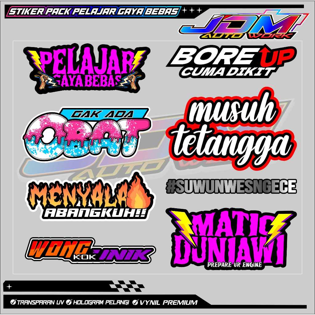 Free Style Student STICKER PACK/VIRAL Word PACK STICKER/Latest Word ...