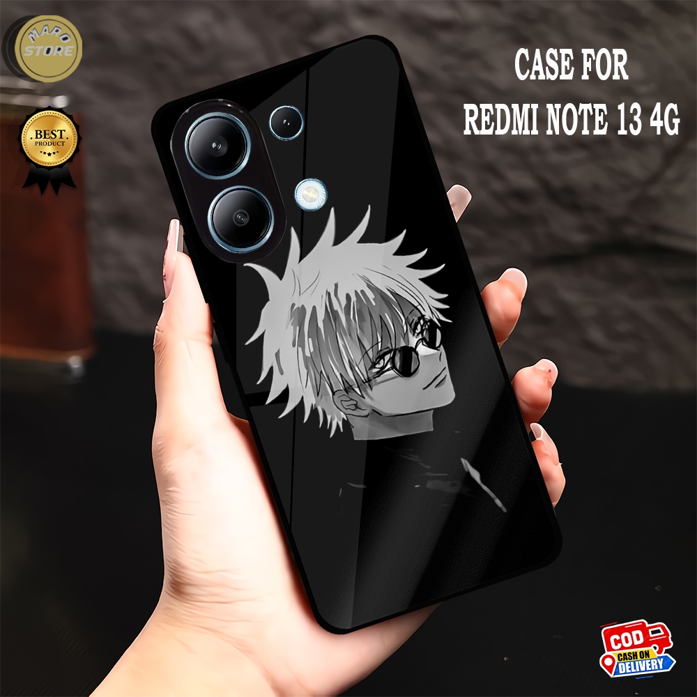 HP |Gf07| Xiaomi REDMI NOTE 13 4G GLOSSY SOFTCASE CASE WITH REDMI GLASS ...