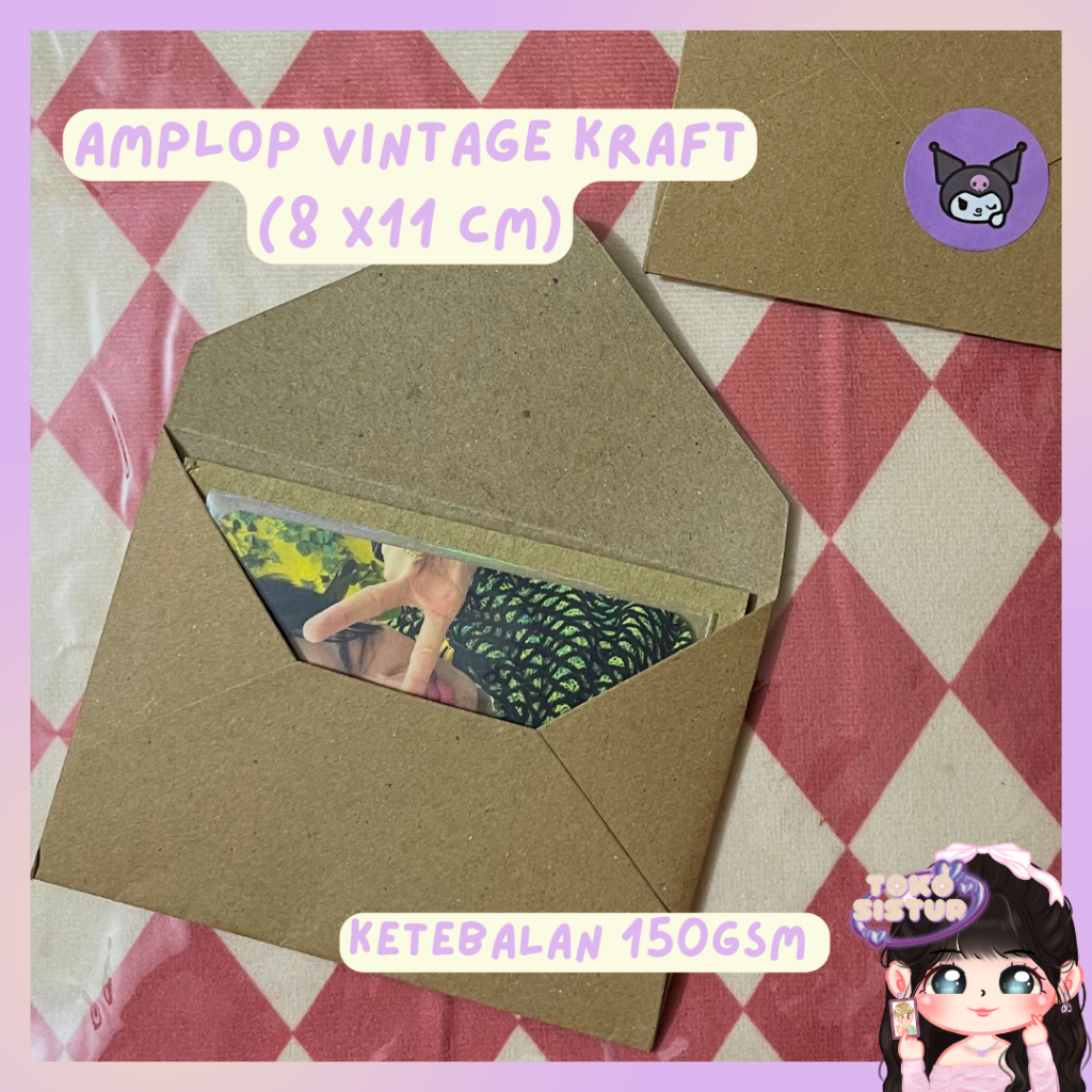 [TS] Kraft Envelope Unit (8CM X 11CM) PACKING PHOTOCARD PC AESTHETIC ...