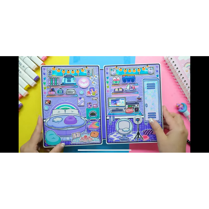 Toca Boca Educational Toy Paper book Paper Doll Toca Variation New ...