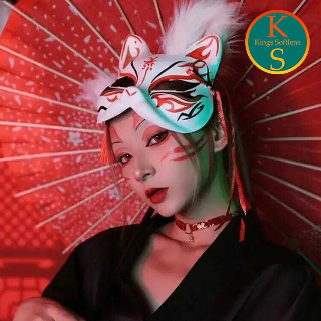 Mask Anime Cosplay Kitsune Bunkasai Mask Japanese Kitsune Mask Cat Mask ...