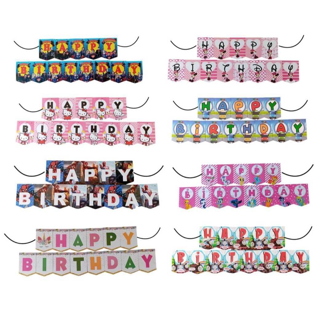 Zifoil Character Birthday Banner/HBD Banner | Shopee Philippines