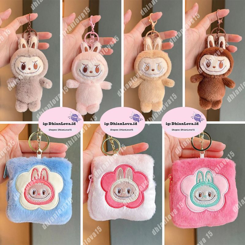 GANTUNGAN Labubu Bangkok Keychain / LABUBU Keychain / LABUBU Coin Purse ...