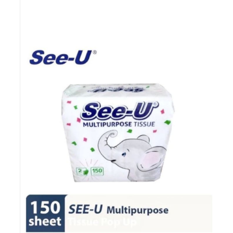 See-u Gajah Pop Up Tissue 150Sheets - See-U Table Paper Tissue ...