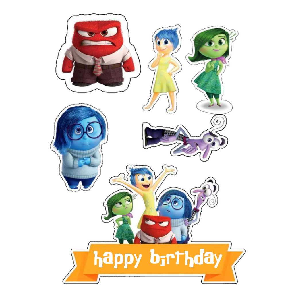 Birthday CAKE TOPPER / INSIDE OUT CAKE DECORATION | Shopee Philippines