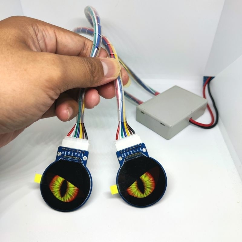 MATA Tft 1.28 Inch LCD Moving Eye Animation with Biled Lights - ESP32 ...