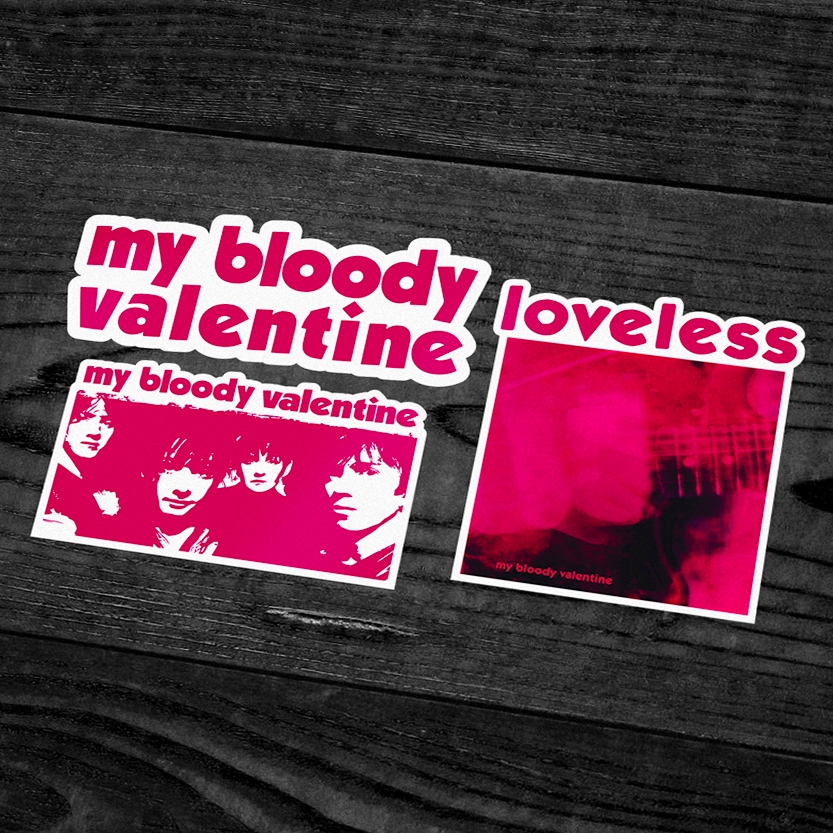 My BLOODY VALENTINE - MY BLOODY VALENTINE Band Sticker (BOOTLEG ...