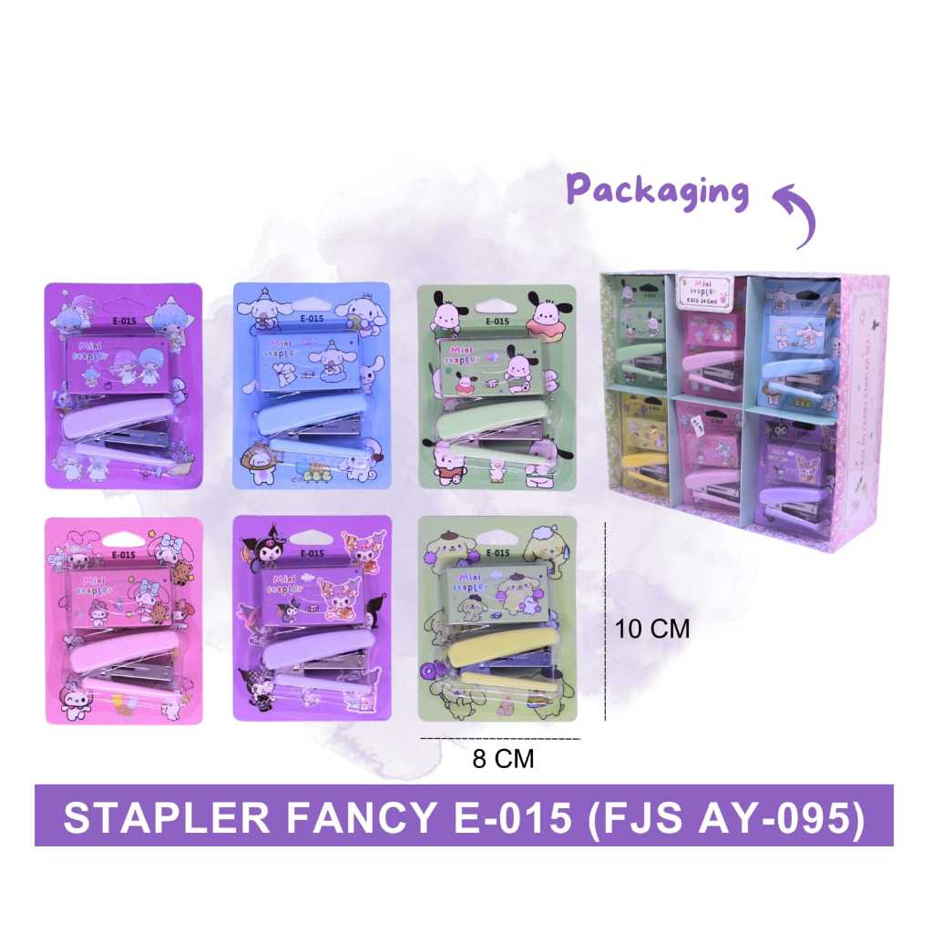 1set Sanrio Motif Staples + Contents/ 2In1 Stapler Free Refill Sanrio ...