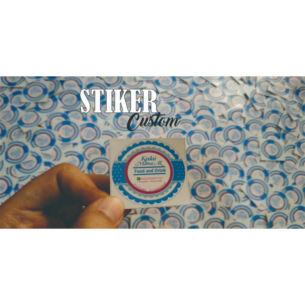 Anti-fade FASHION Food Drink STICKER LABEL (FREE Cut Square/Rectangle ...