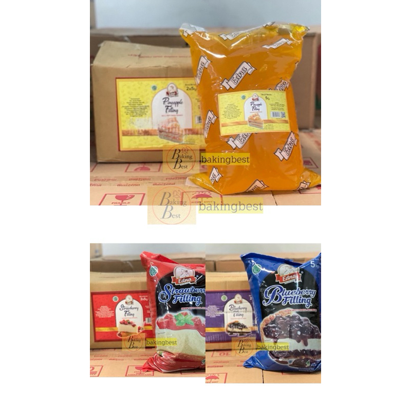 Premium Edna Fruit Jam REPACK (250 gr, 500 gr and 1 kg). Strawberry ...