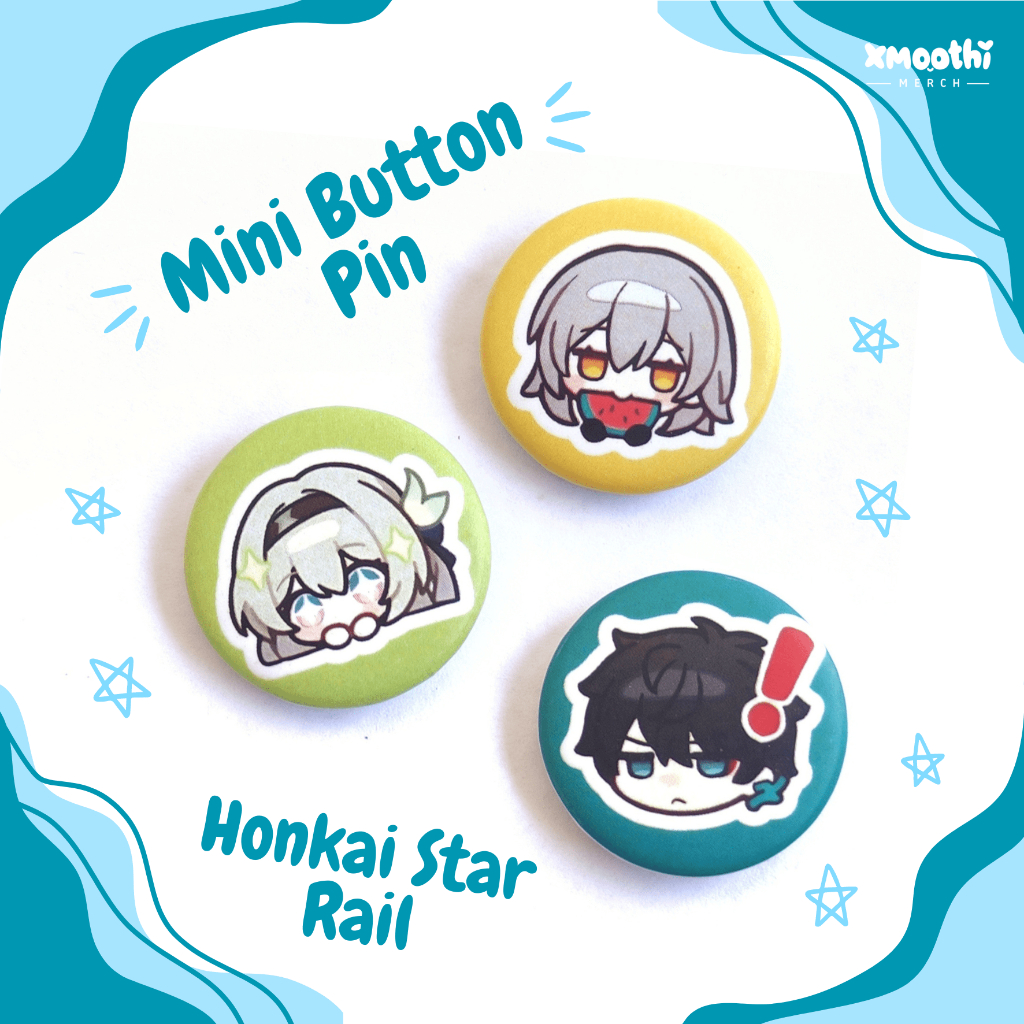 Honkai STAR RAIL BUTTON PIN - HSR Brooch PIN - ANIME GAME MERCHANDISE ...