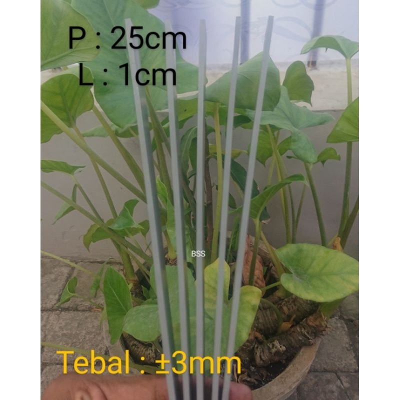 Pvc Paralon Sheet Size 1cm x 25cm Miniature Material, Thickness: ±3mm ...