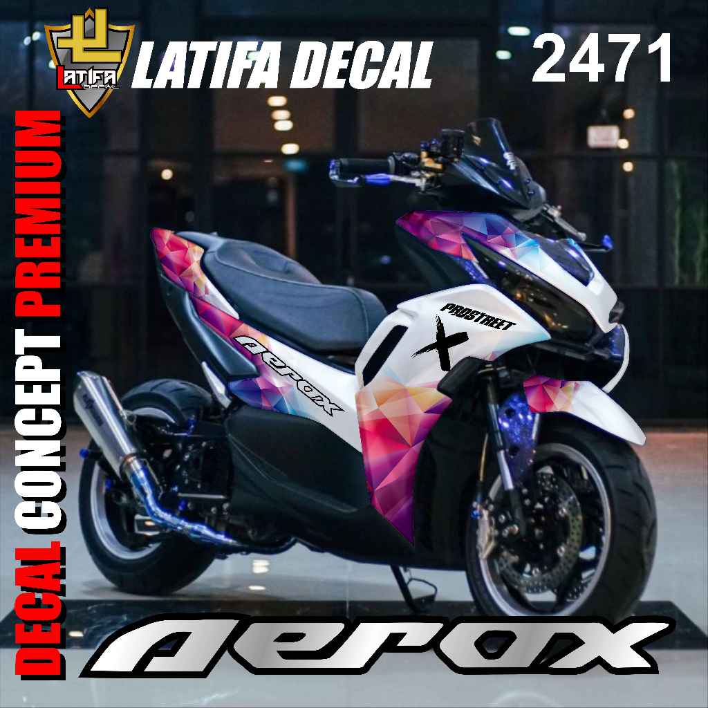 Decal Sticker Yamaha Aerox 155 New Connected Full body - Aerox ...