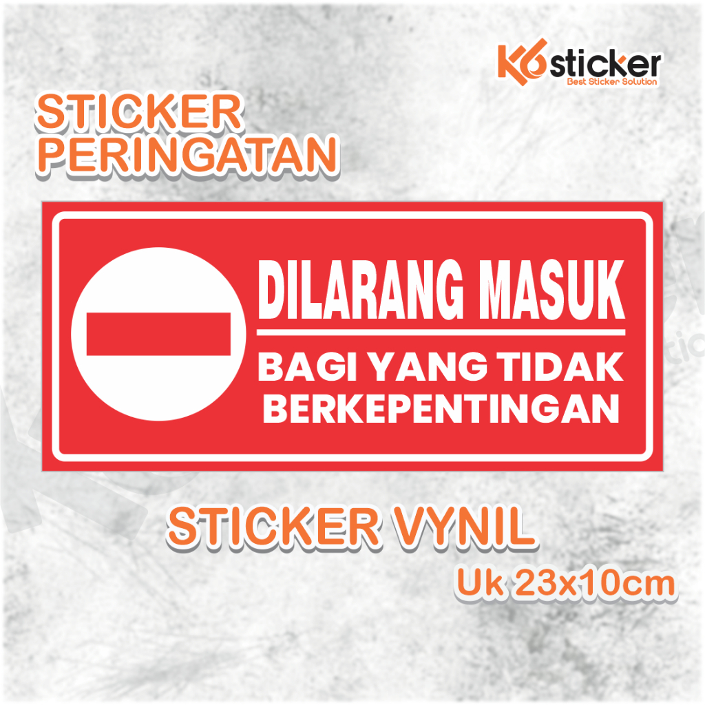 YG Sticker sticker No Entry For Those Who Are Not Interested | Shopee ...