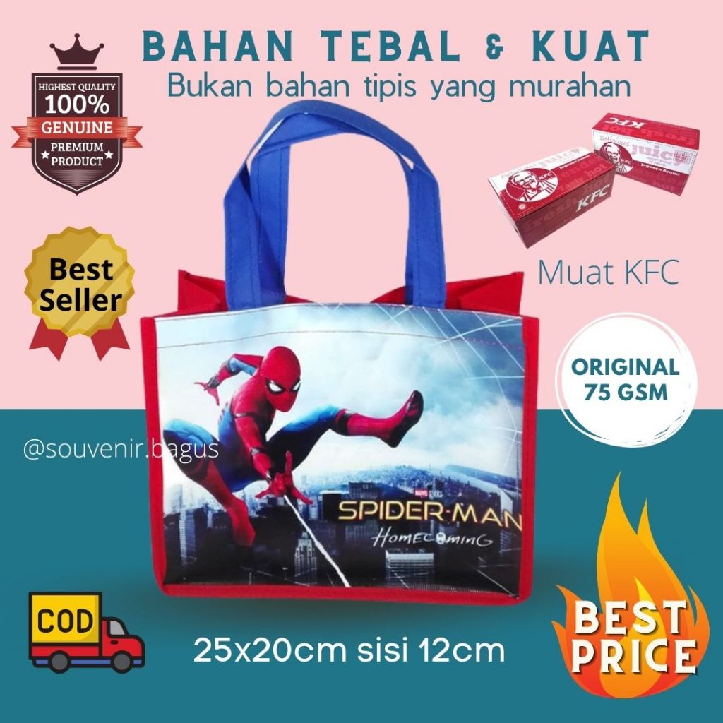 Spiderman Homecoming Children's Birthday Bag/Spider Man Birthday ...