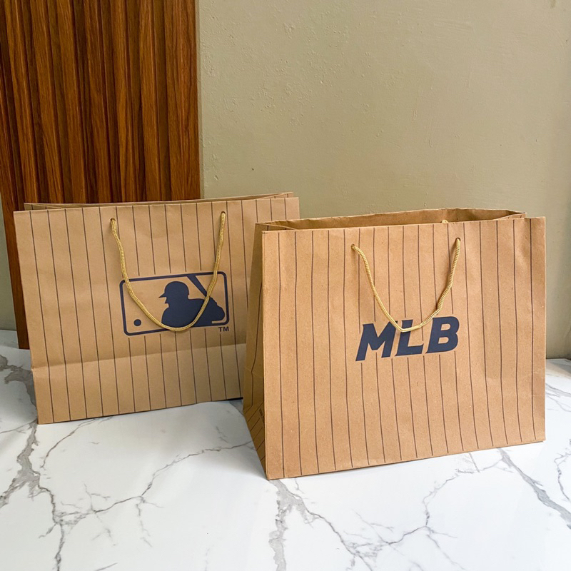 Brown MLB Paper Bag Large Size fits Paperbag Model Shoe Box | Shopee ...