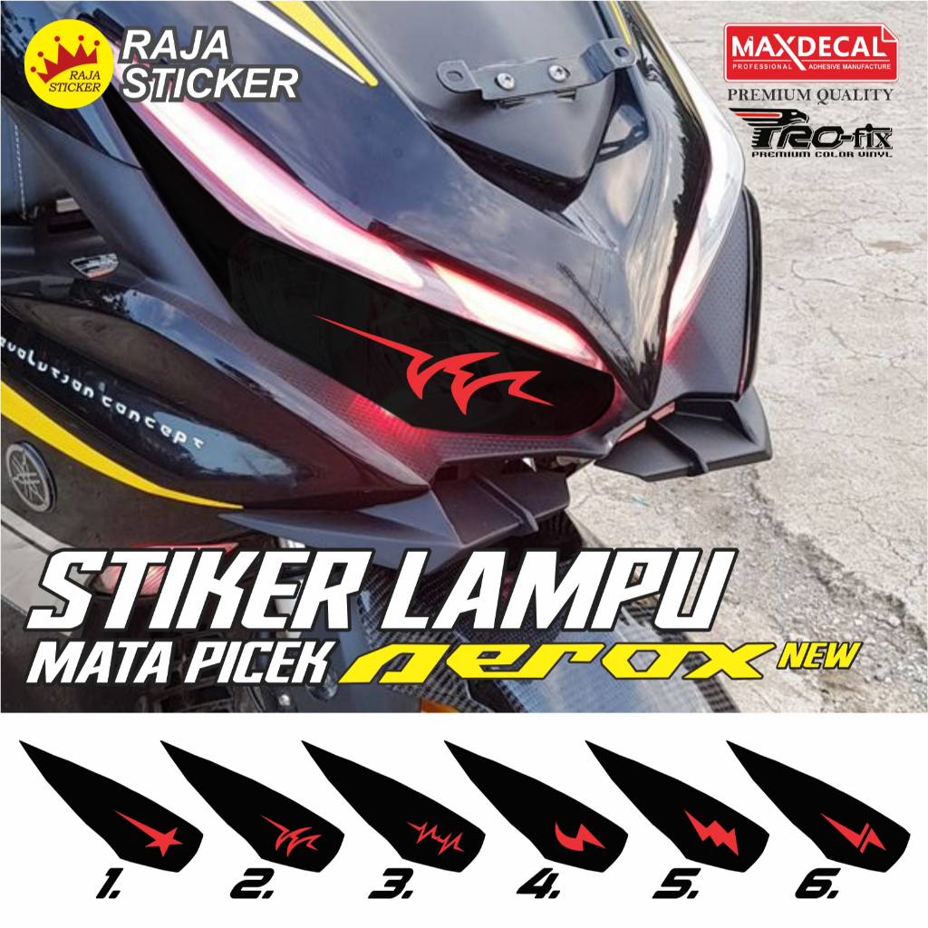 MATA New AEROX cutting light sticker with picek eye motif | Shopee ...