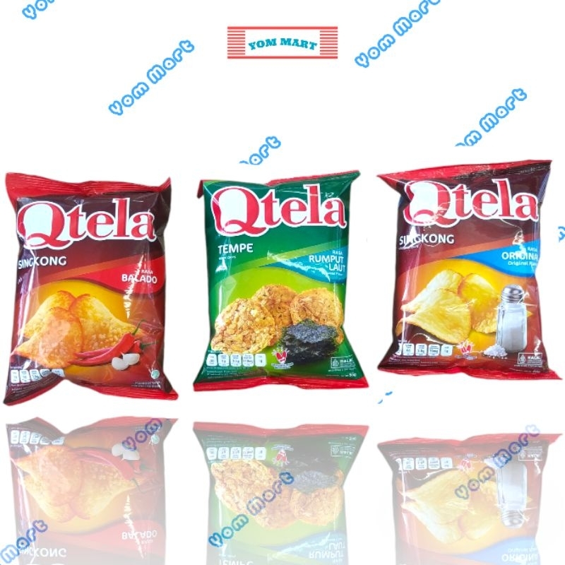 Qtela ORIGINAL CASSAVA AND TEMPE CHIPS, SPICY, SEAWEED60G | Shopee ...