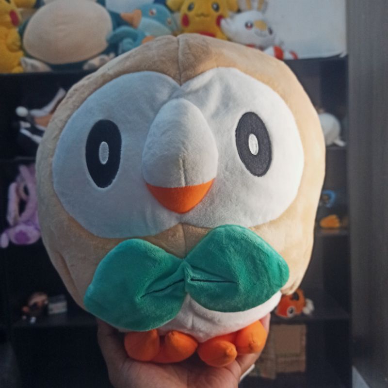 Pokemon PLUSHIES ROWLET LIFESIZE Doll ORIGINAL POKEMON CENTER NEWTAG ...