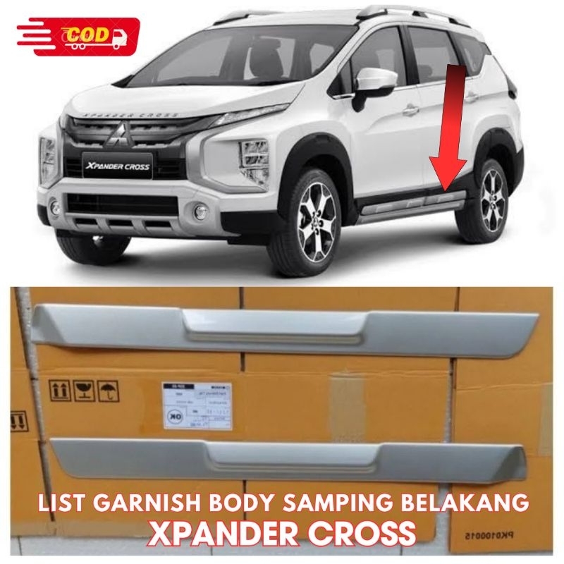 List OF MITSUBISHI XPANDER CROSS REAR SIDE BODY GARNISH | Shopee ...