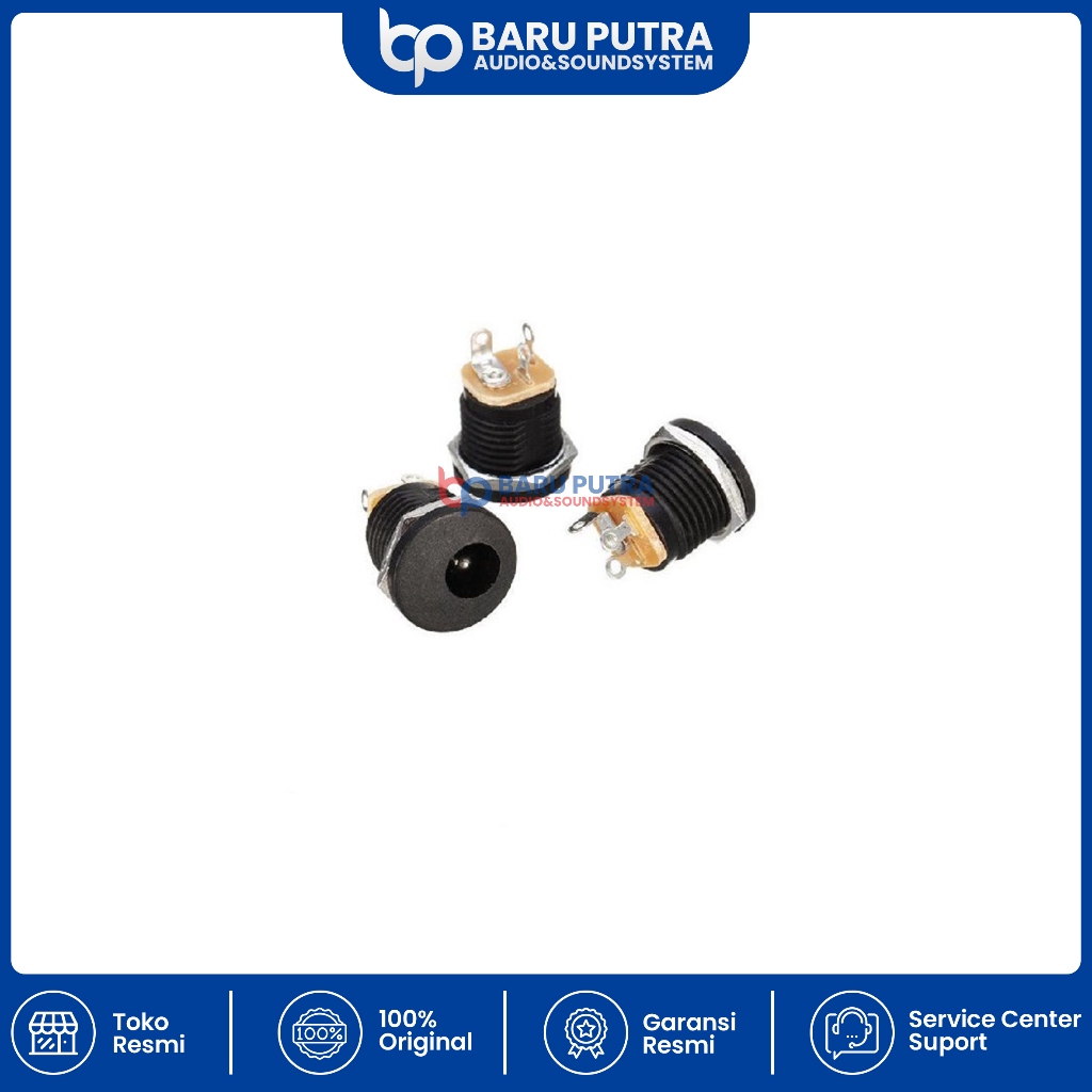 Female Round PVC DC Drat Socket/Power Plug-in Panel Mount Jack Socket ...