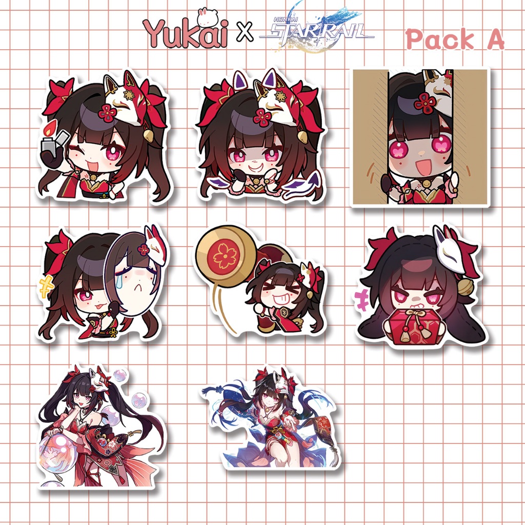 Honkai Star Rail (HSR) Premium Sparkle Sticker, Waterproof Anime ...