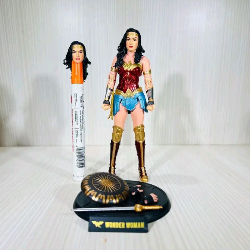 Action figure toy wonder woman dc comics justice league zack snyder ...