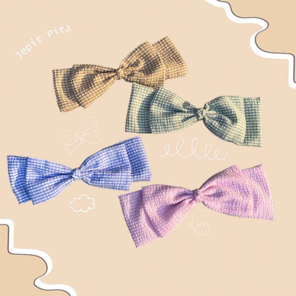 Clamp Texture Ribbon | Ribbon Hairpin | La. Ideas | Shopee Philippines