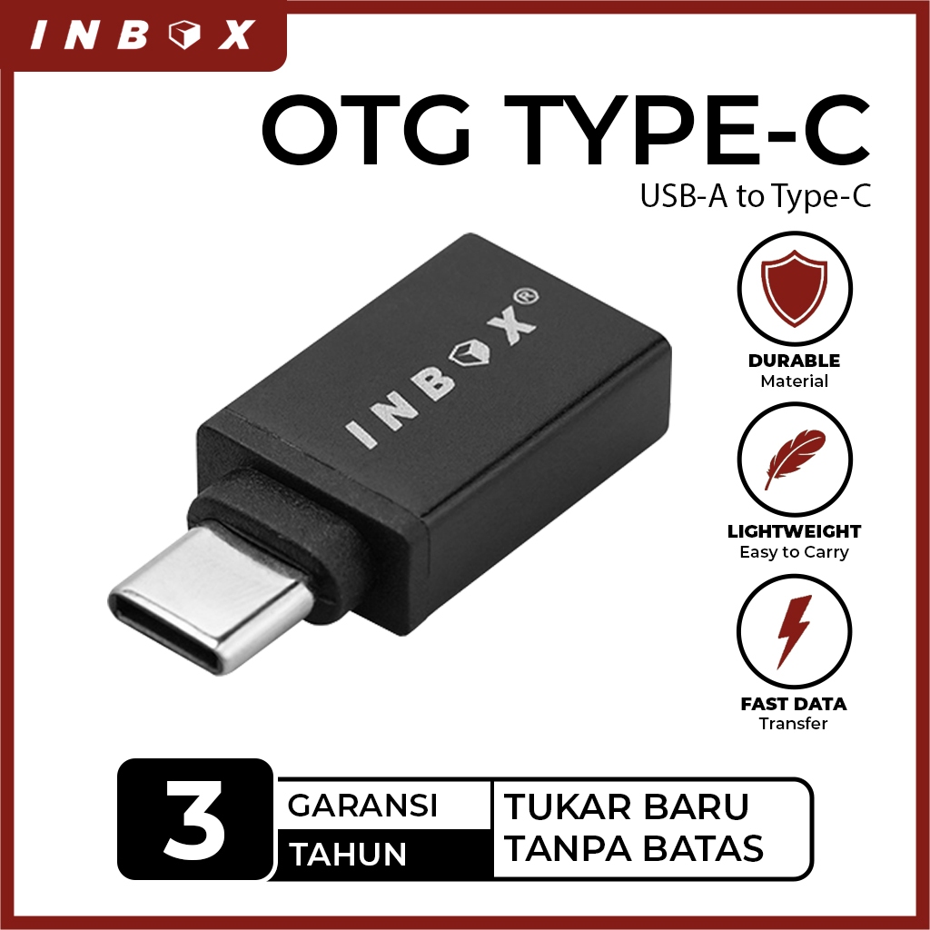 Inbox FORCE OTG Type C Adapter Converter USB-A to USB-C Connector ...