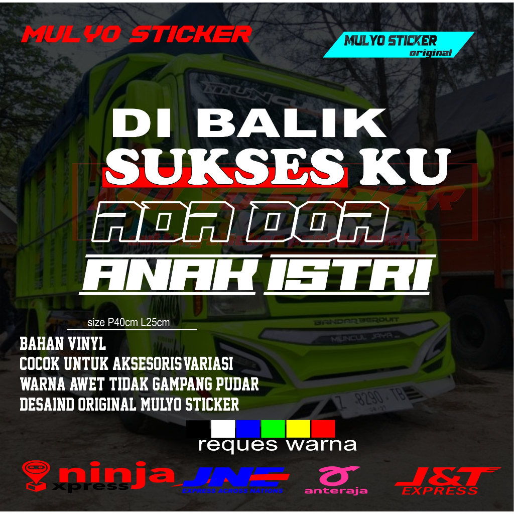 Stickers Behind My Success There Is A Prayer For Children And Wife, The ...