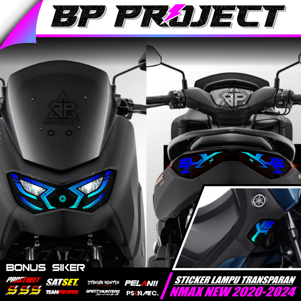 New NMAX Light Stickers 2020-2024 One Set Front and Rear | Yamaha NMAX ...