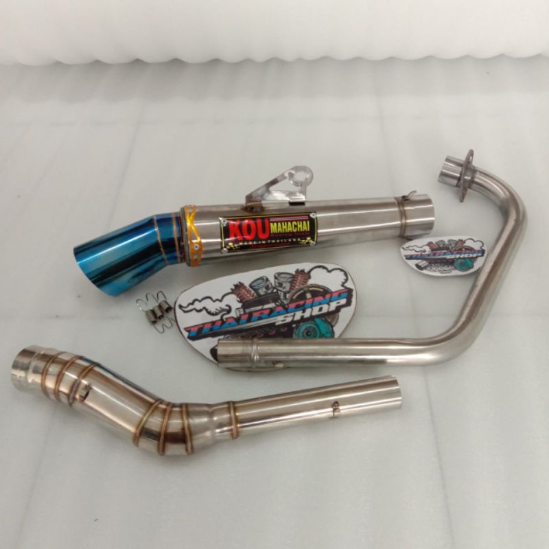 Big Elbow Kou Mahachai Conical Exhaust pipe Muffler open tmx 125 155 ...