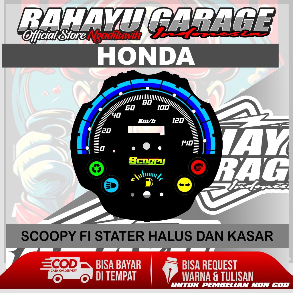 Custom HONDA SCOOPY FI SPEEDOMETER PANEL | Shopee Philippines