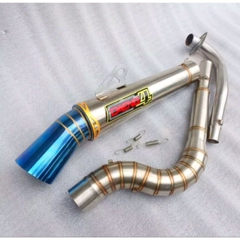 Daeng sai4 conical open Spec pipe 1set big elbow for xrm125 xrm110/100/ ...