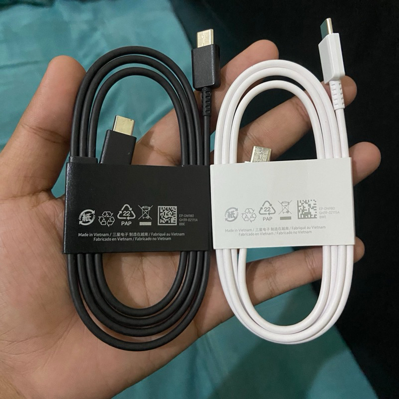Data Cable Samsung Type C To Type C Super Fast Charging 15W 25W 45W 100 ...