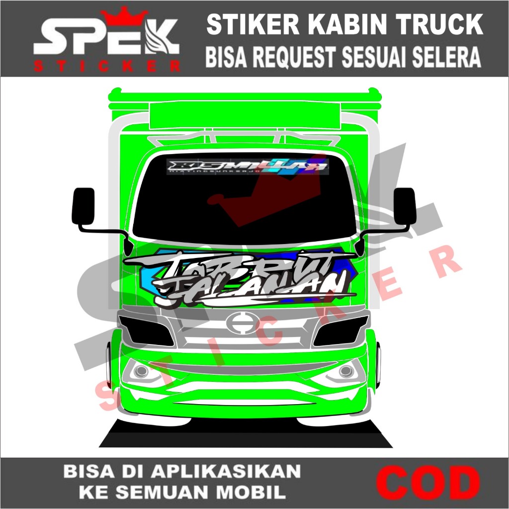 Truck Cabin STICKER Can Be Requested According To Taste 2 | Shopee ...