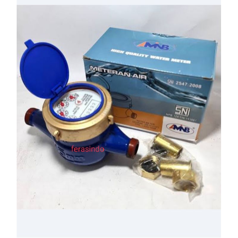 SNI Iron Water Meter / PAM Water Meter Iron Body AMNB BRAND 1/2 Inch ...