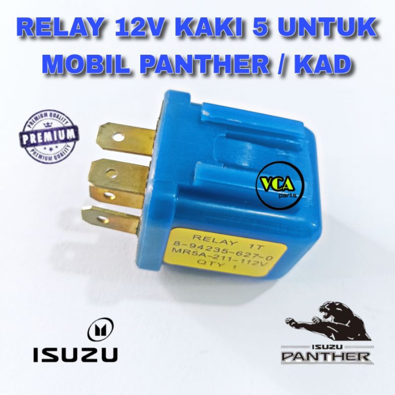 12v FOOT 5 (5P) RELAY FOR PANTHER/cadeT CARS. | Shopee Philippines