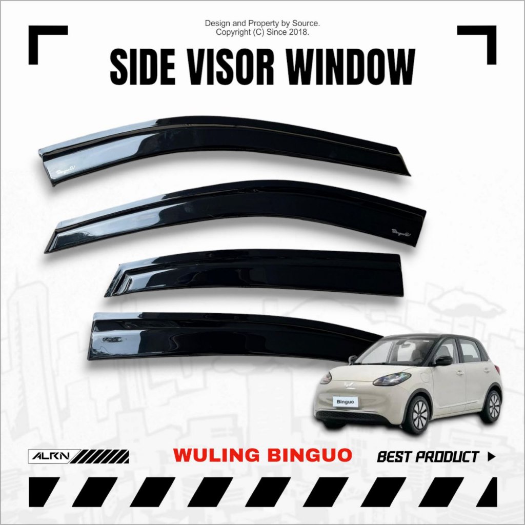 SIDE VISOR WINDOW / CAR WATER GUTTER - WULING BINGUO - AIR EV | Shopee ...