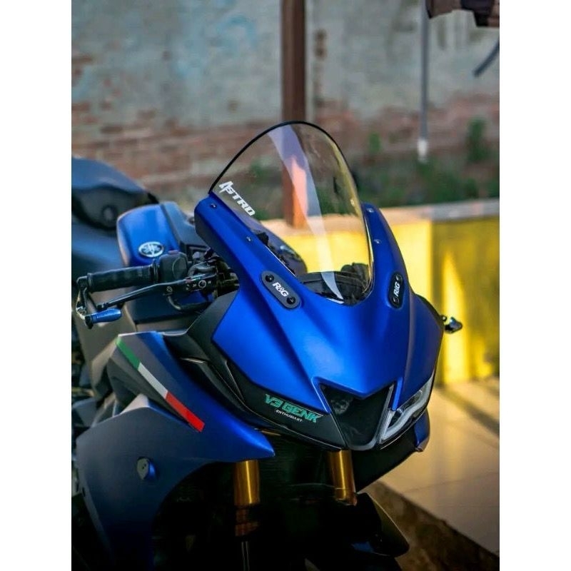 Visor Windshield YAMAHA R15 V3 V4 Super Jenong 3mm Thick + Rubber List ...