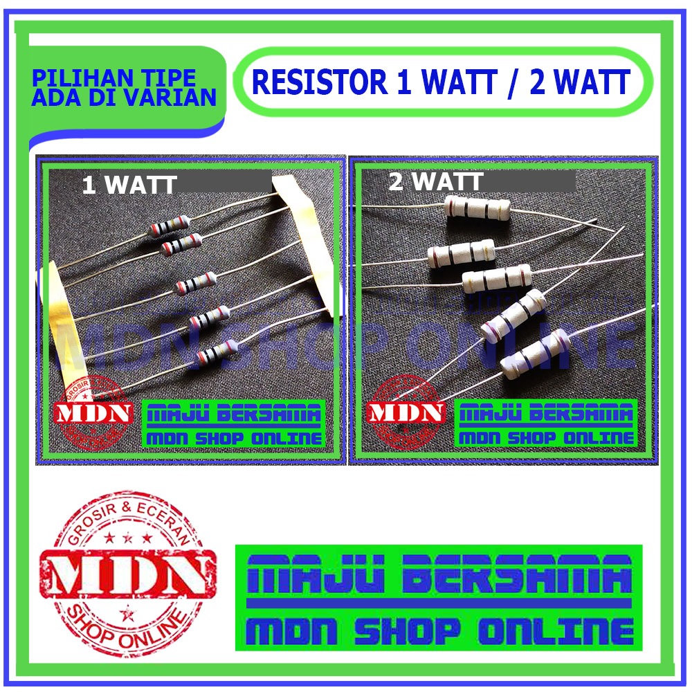 Resistor 1 watt / 2 watt | Shopee Philippines