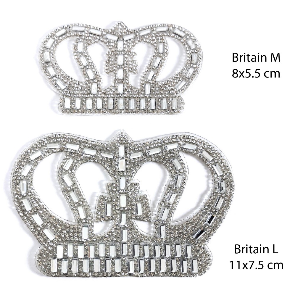 Crown Iron Patch, Angel Wings Crystal Baby Clothes,Crown Iron-On Emblem | Shopee Philippines