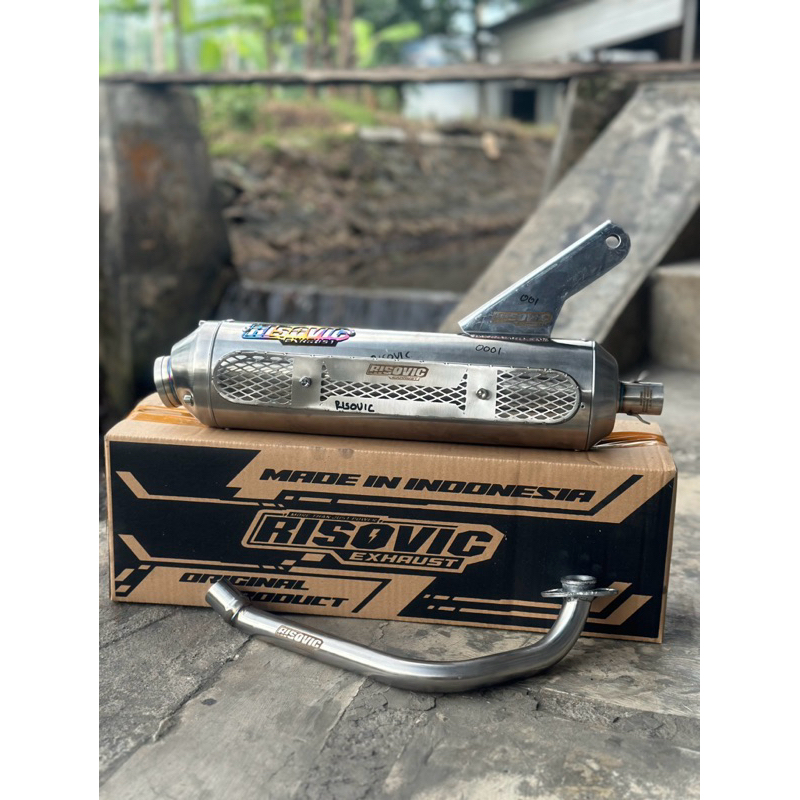 Standard RACING Exhaust ALA SHIROJI RISOVIC VARIO AEROX NMAX STYLO ...