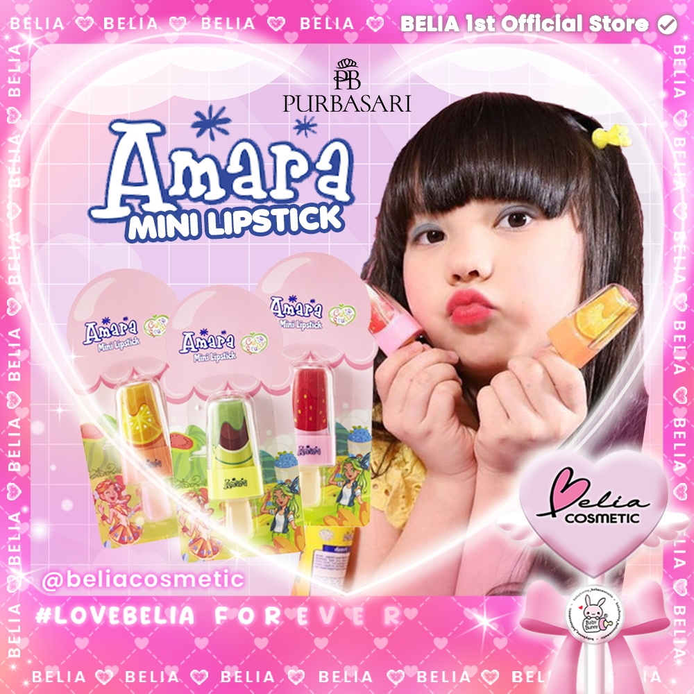 Belia AMARA Mini Lipstick ( ️BPOM) Cosmetics for children by Purbasari ...