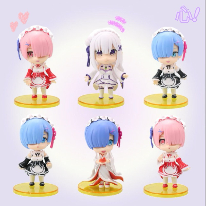 Action Figure Re: Zero Kara Hajimeru Isekai Seikatsu | Chibi Cute Kawai ...